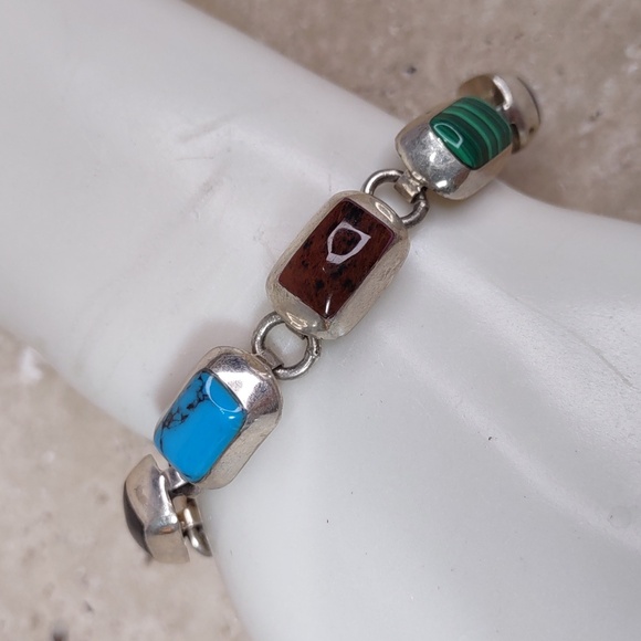 Artisan Crafted | Jewelry | Artisan Crafted Gemstonesterling Silver Bracelet | Poshmark